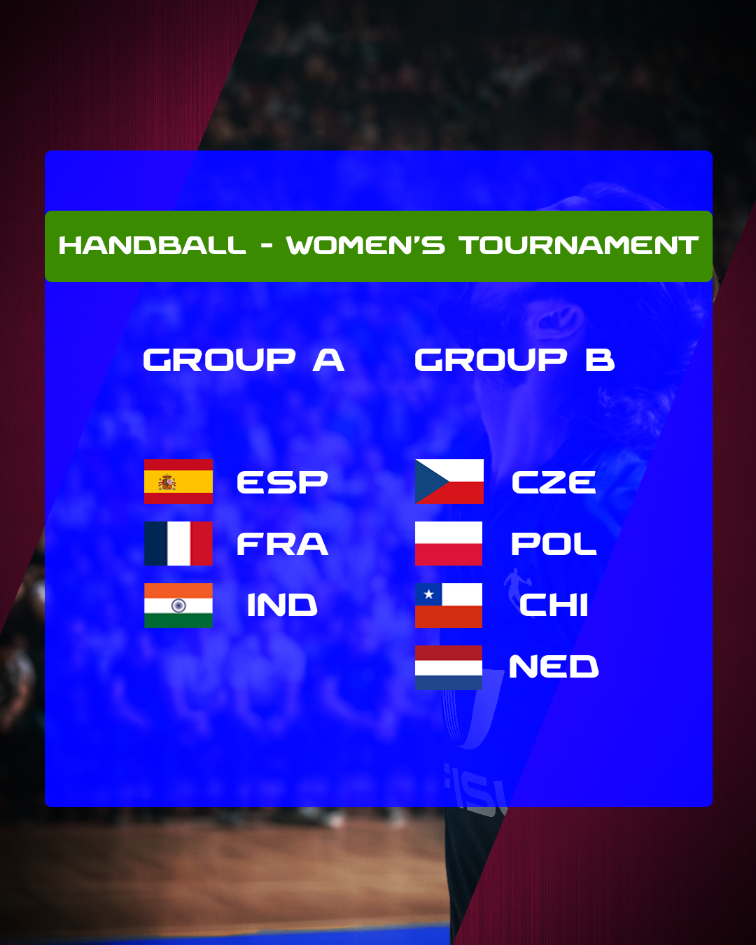 The results of the draws for rugby sevens, futsal and handball are ...