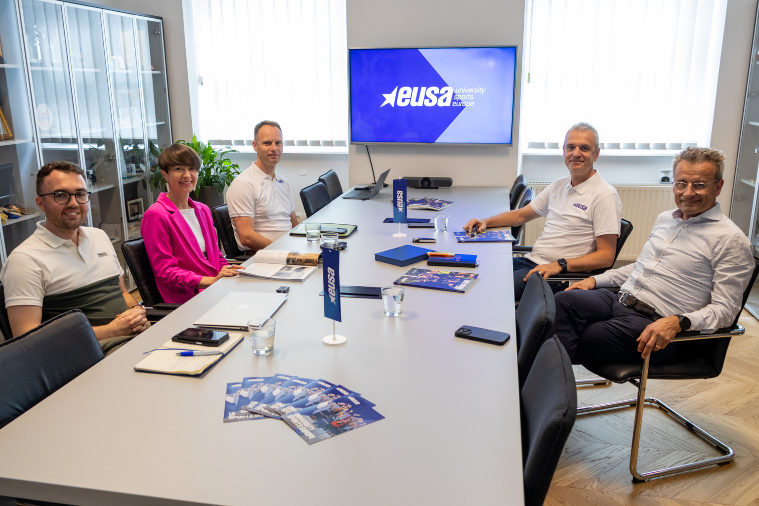 FISU Secretary General and CEO visits EUSA headquarters in Ljubljana - FISU